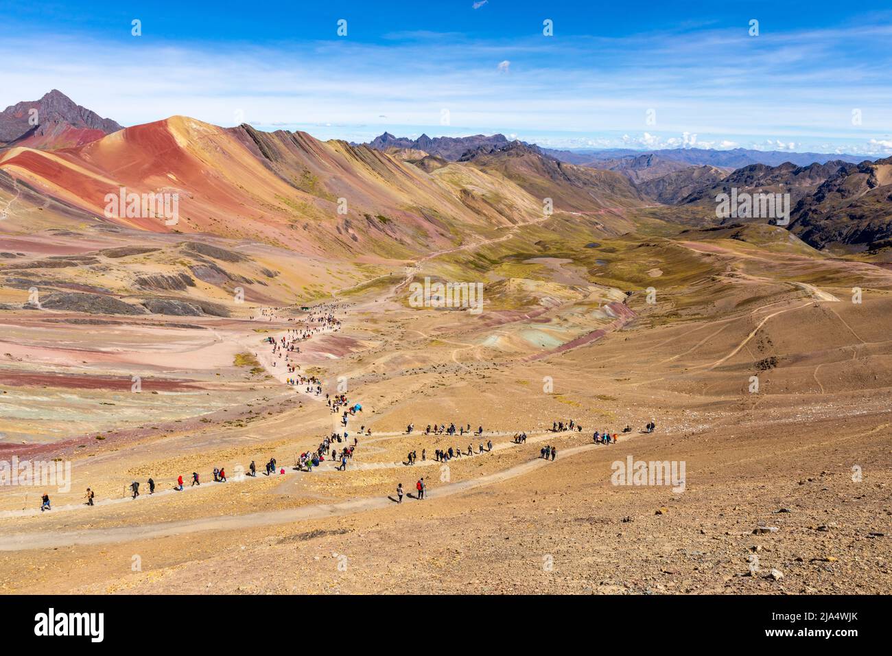 Vinicunca, Cusco Region, Peru. Montana de Siete Colores, or Rainbow ...
