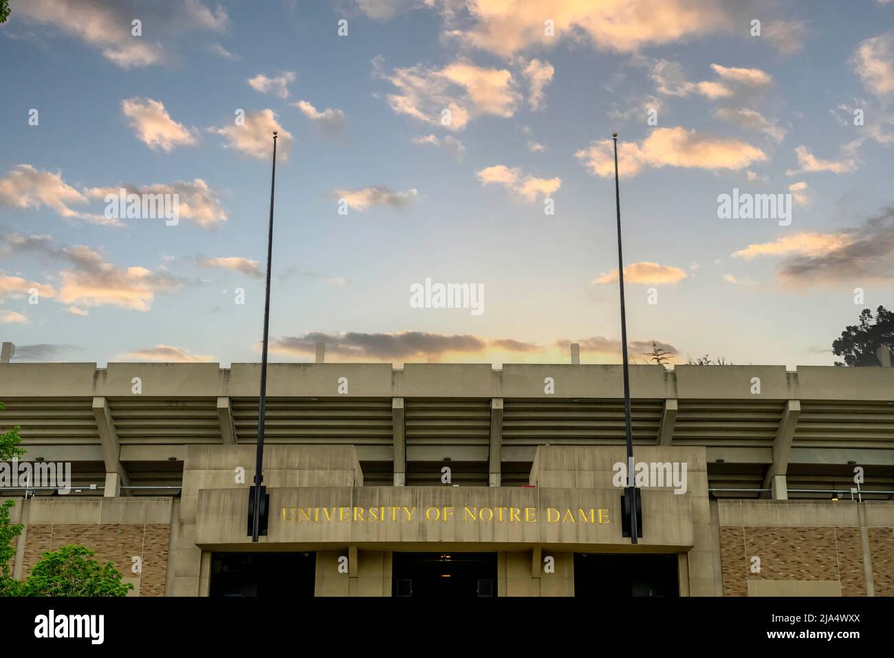 South Bend, Indiana, USA. 26th May, 2022. Aerial view of Notre Dame ...