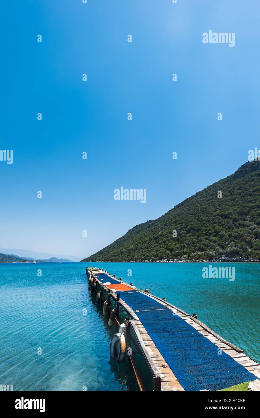 Turkish Mediterranean sew view near Kekova Islands area, Antalya ...