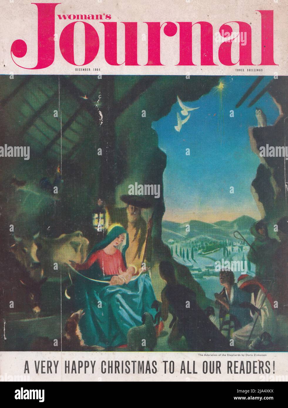 Woman's Journal December 1964 the front page of a magazine front page ...