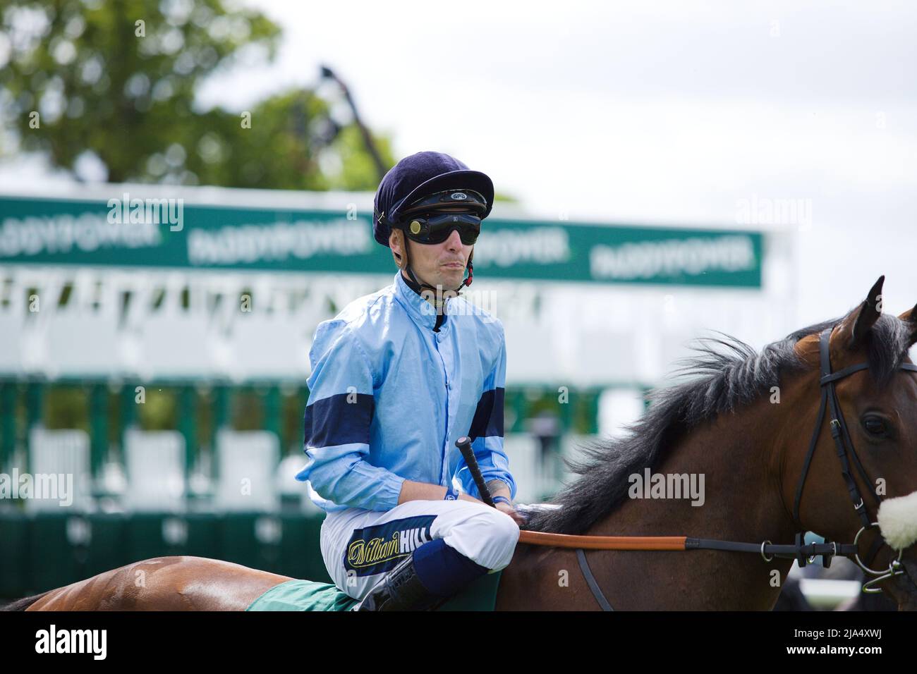 Kevin Stott on Digital at York Races Stock Photo - Alamy