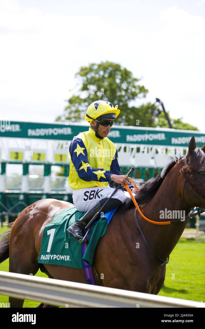 Jockey Sean Levey at York Races Stock Photo - Alamy