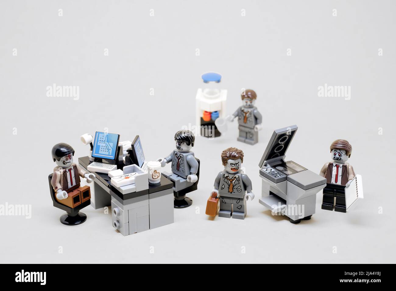Office zombies. Illustrative editorial. May 16, 2022 Stock Photo - Alamy