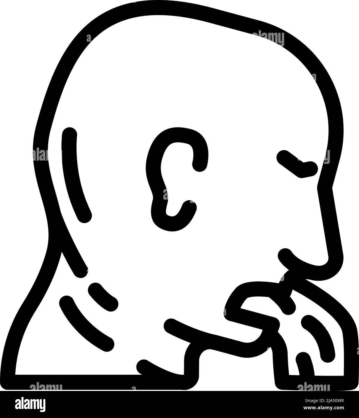 Vomit health sick line Stock Vector Images - Alamy