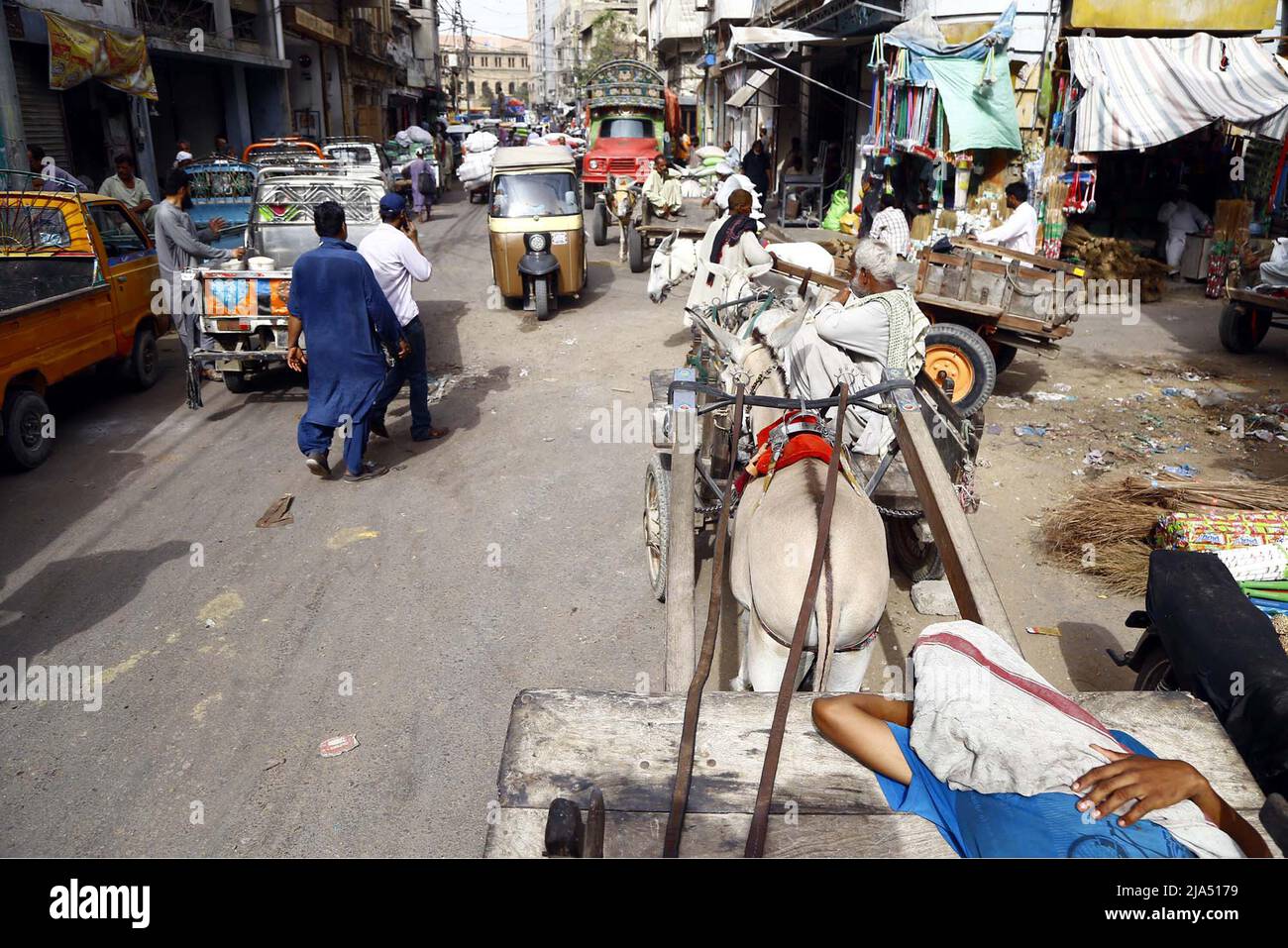 Business activities are witnessing at whole sale market (Jodia Bazar ...