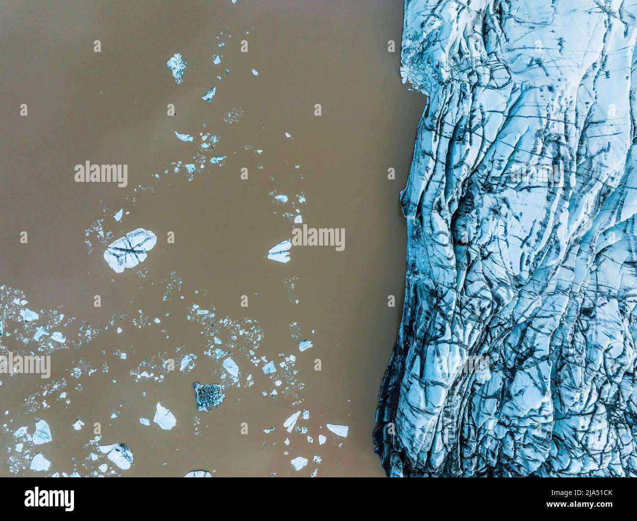 Beautiful glaciers flow through the mountains in Iceland Stock Photo ...