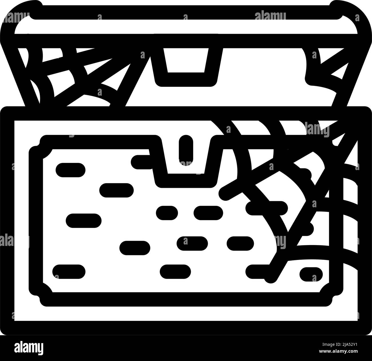 empty chest line icon vector illustration Stock Vector Image & Art - Alamy