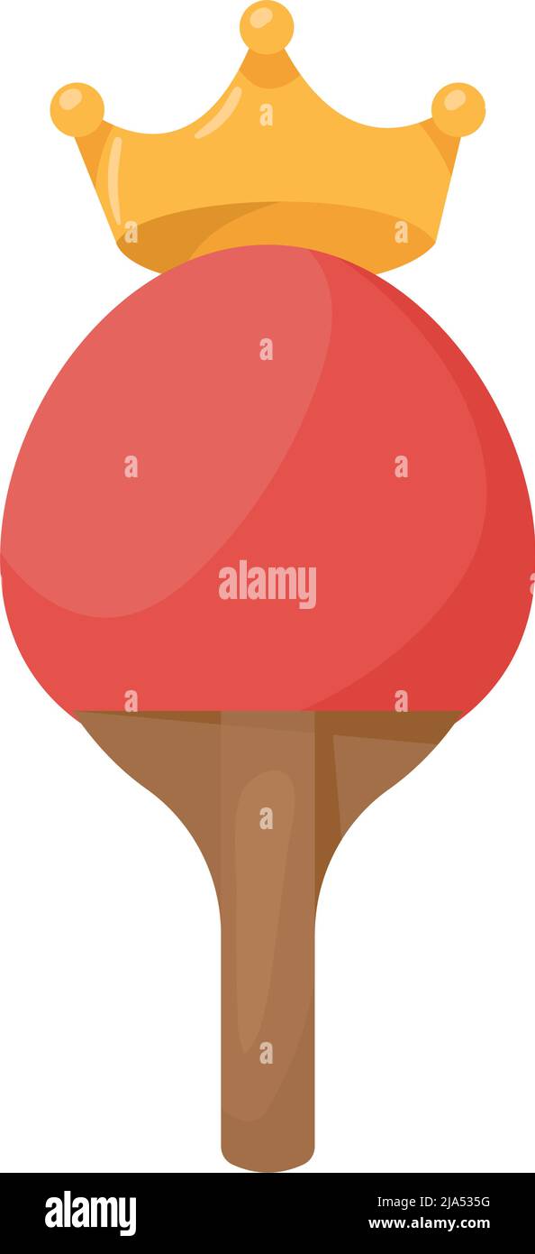 ping pong racket with crown Stock Vector Image & Art - Alamy