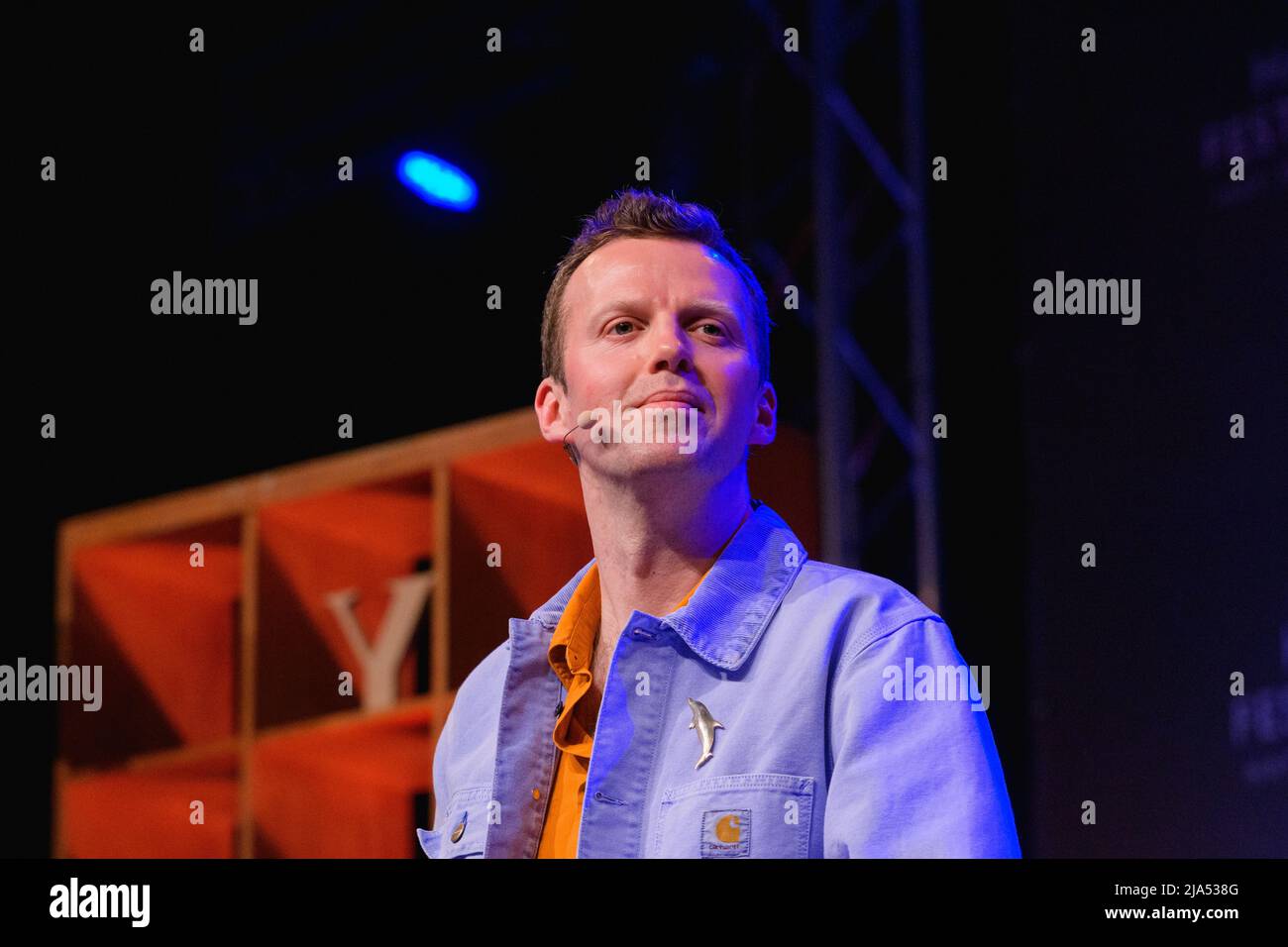 Hay-on-Wye, Wales, UK. 27th May, 2022. A Farewell to Calk, John Crace ...