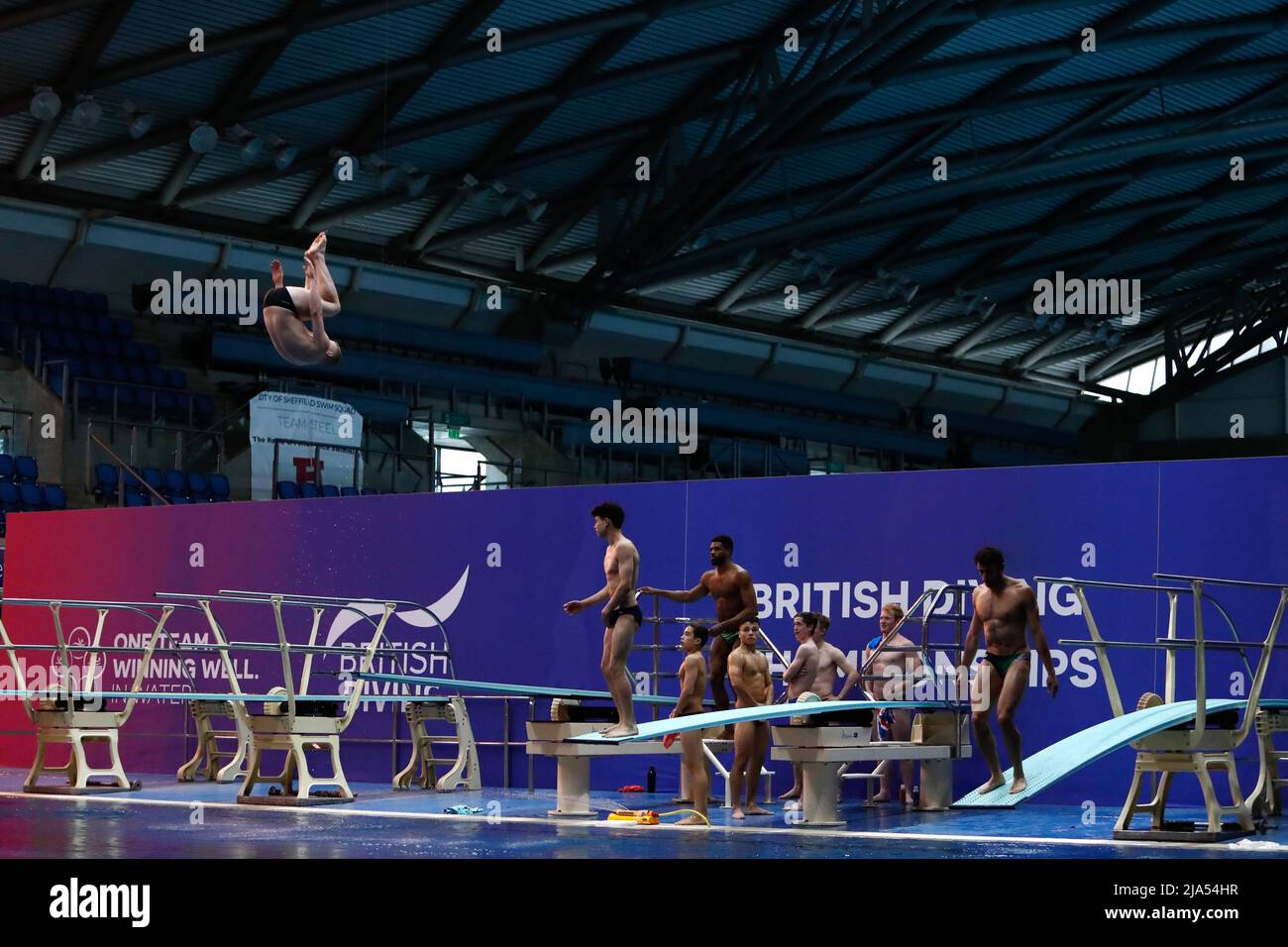 A general view as athletes practice during day one of the British ...
