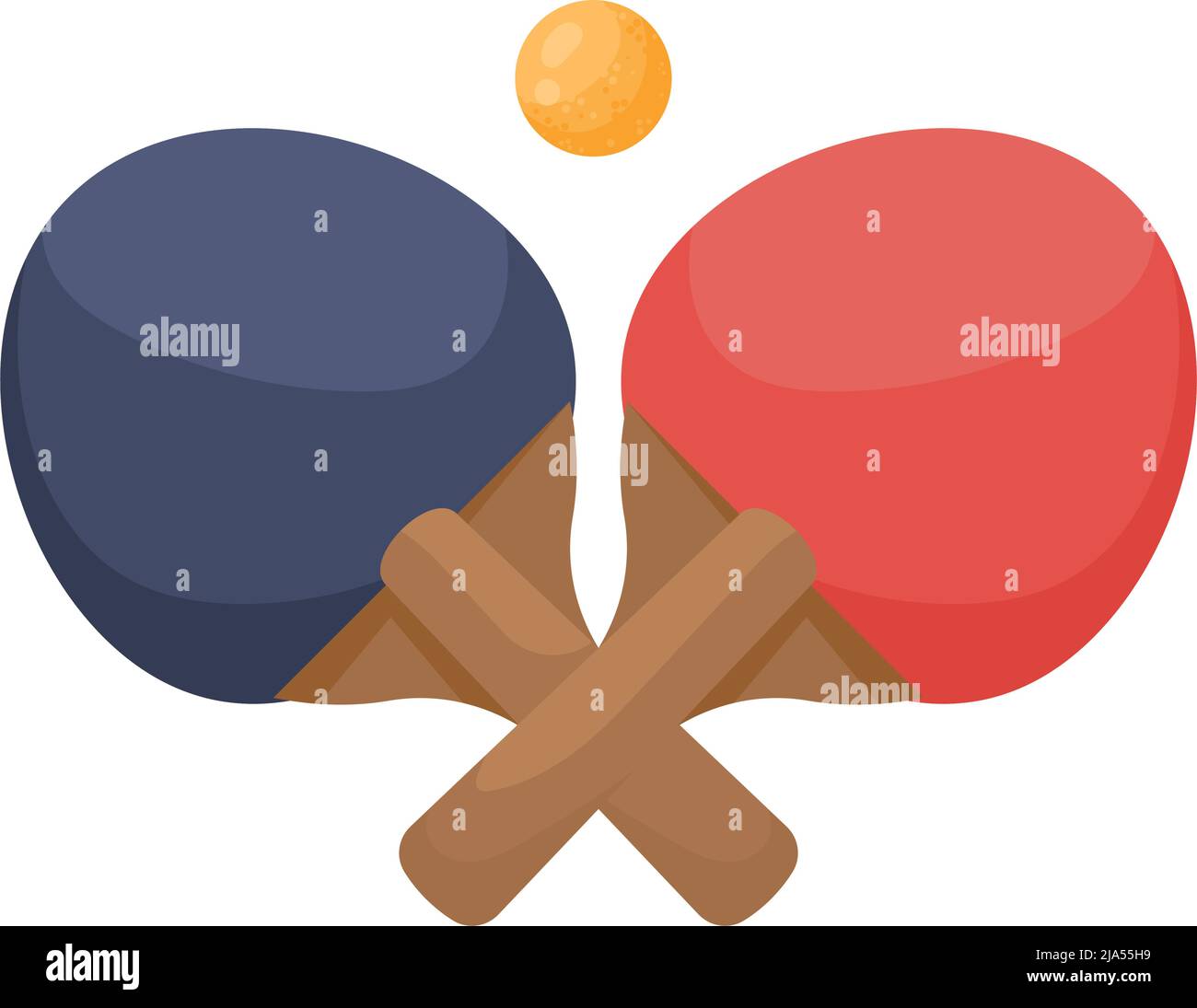 ping pong rackets and ball Stock Vector Image & Art - Alamy