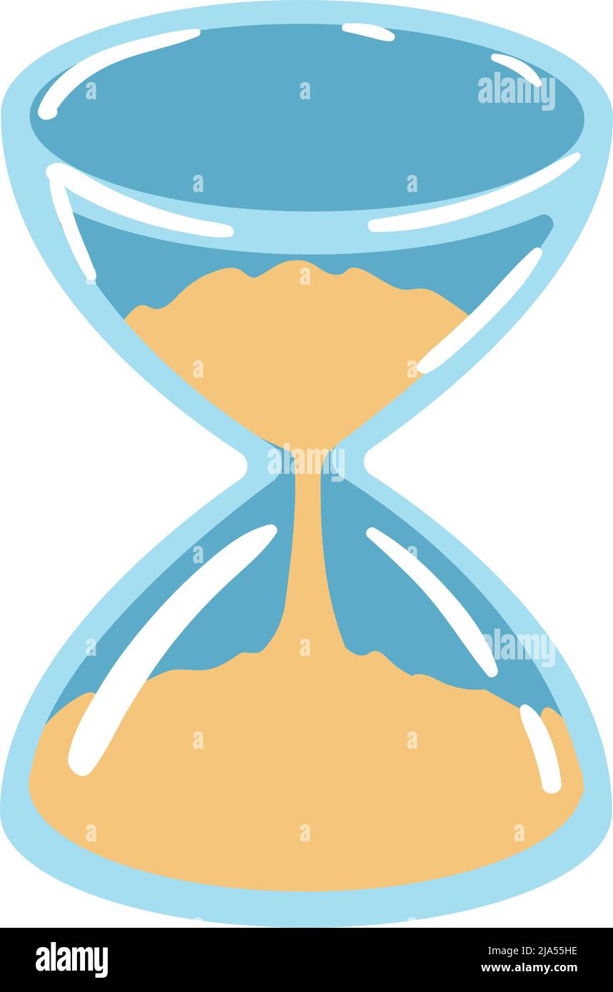 hourglass time object Stock Vector Image & Art - Alamy