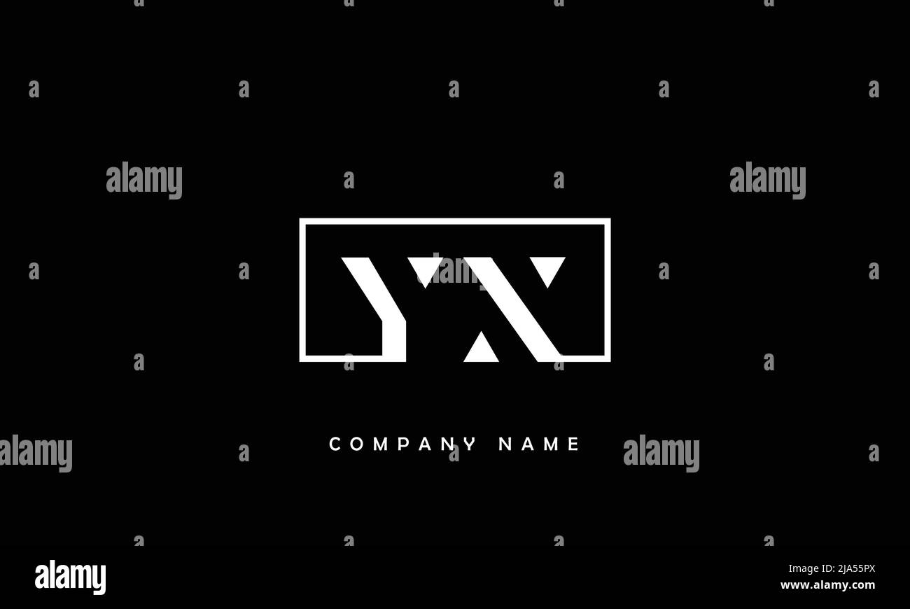 Yx initials logo hi-res stock photography and images - Alamy