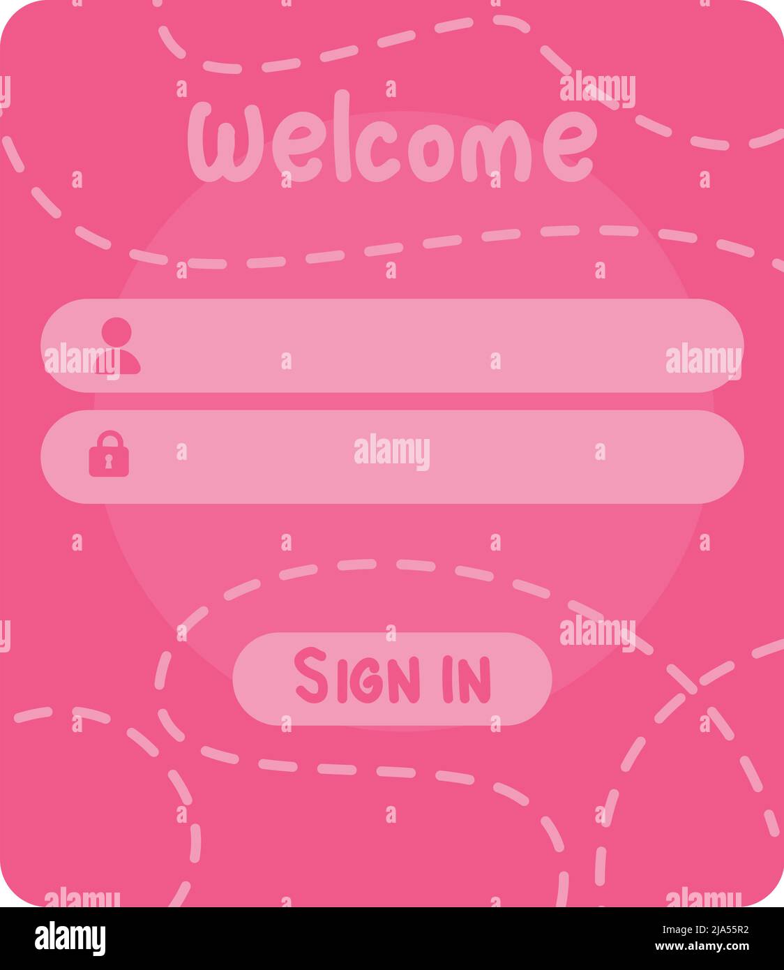 pink access login template Stock Vector Image & Art - Alamy