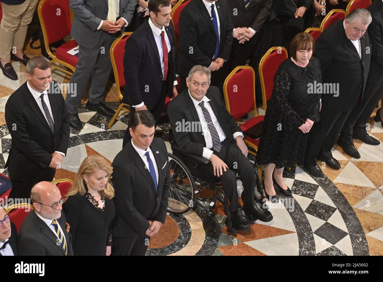 Prague, Czech Republic. 27th May, 2022. (R-L) Cardinal Dominik Duka ...