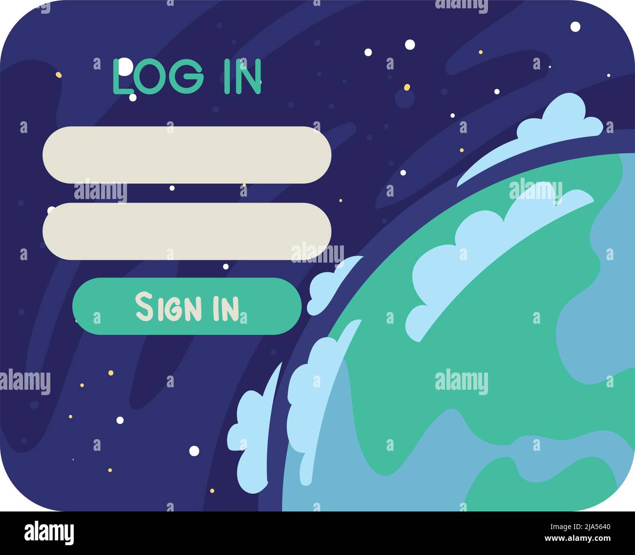 space access login template Stock Vector Image & Art - Alamy