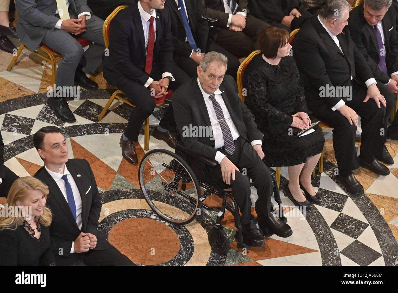 Prague, Czech Republic. 27th May, 2022. (L-R) Slovak President Zuzana ...