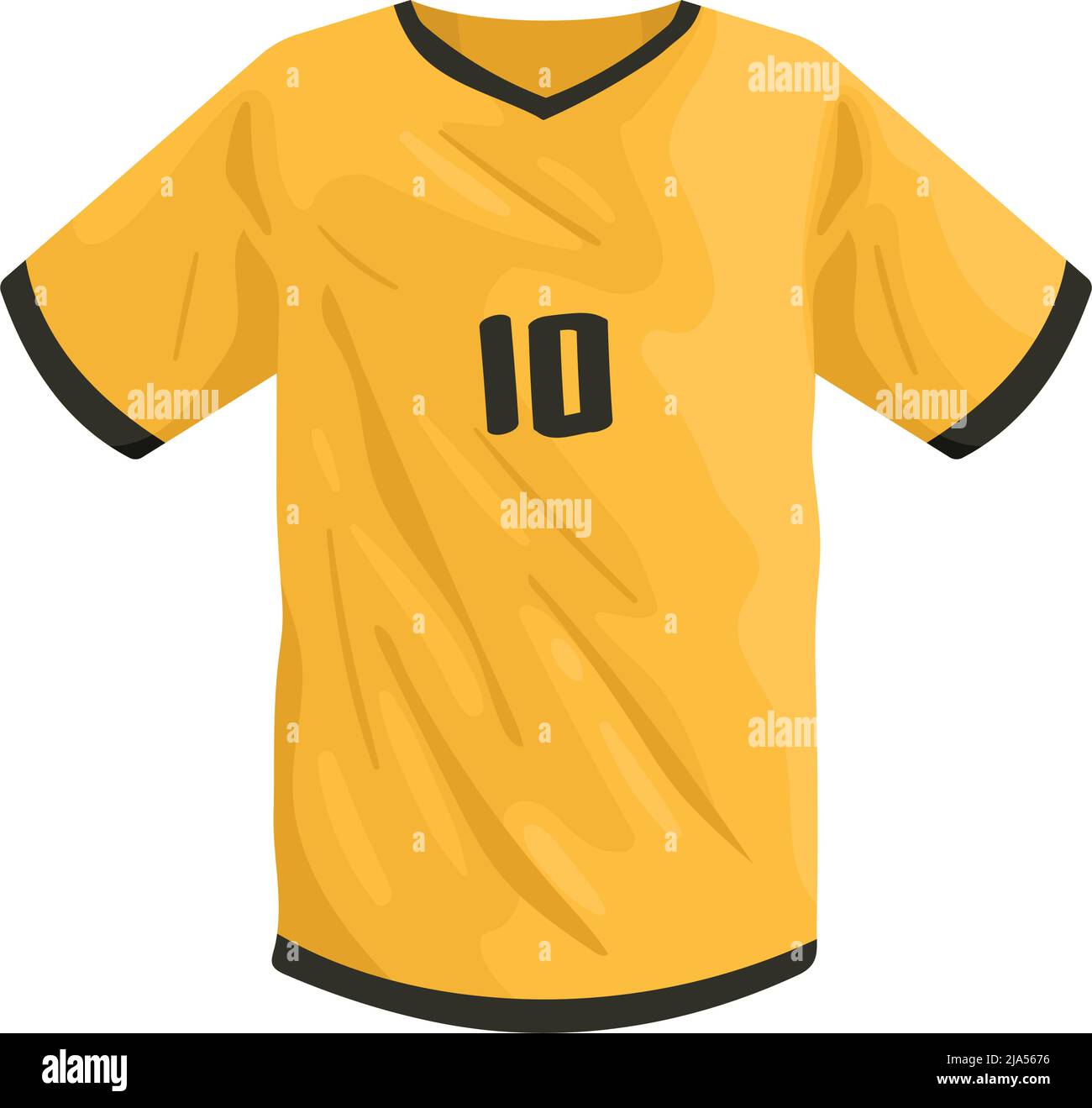 yellow soccer uniform shirt Stock Vector Image & Art - Alamy