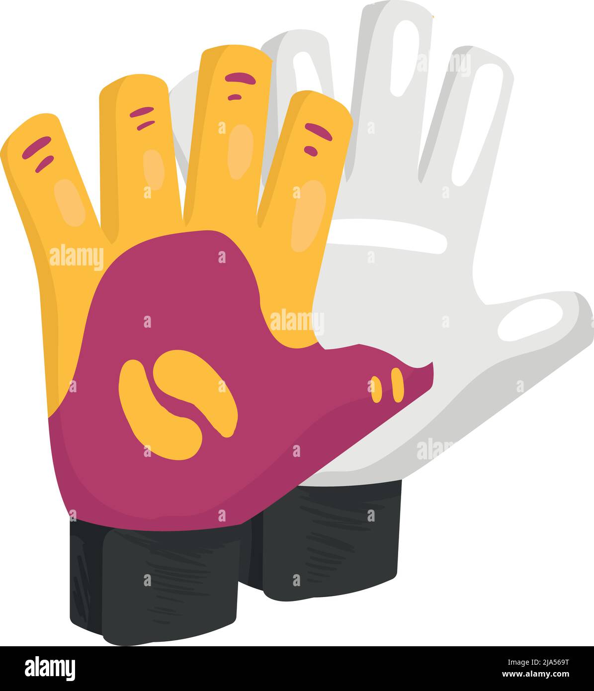 football soccer goalkeeper gloves Stock Vector Image & Art - Alamy