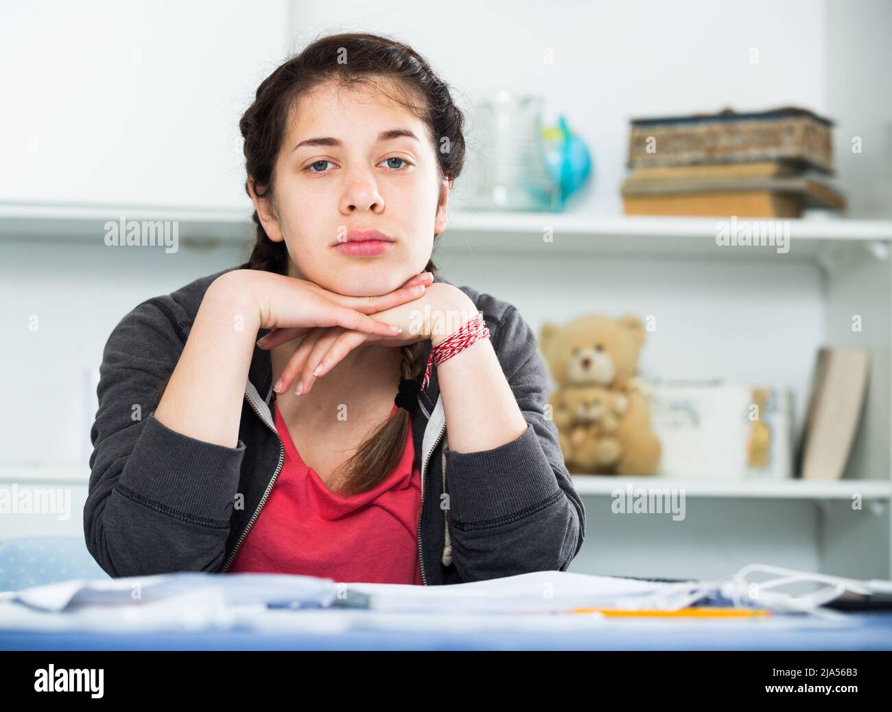 Girl being sad Stock Photo - Alamy