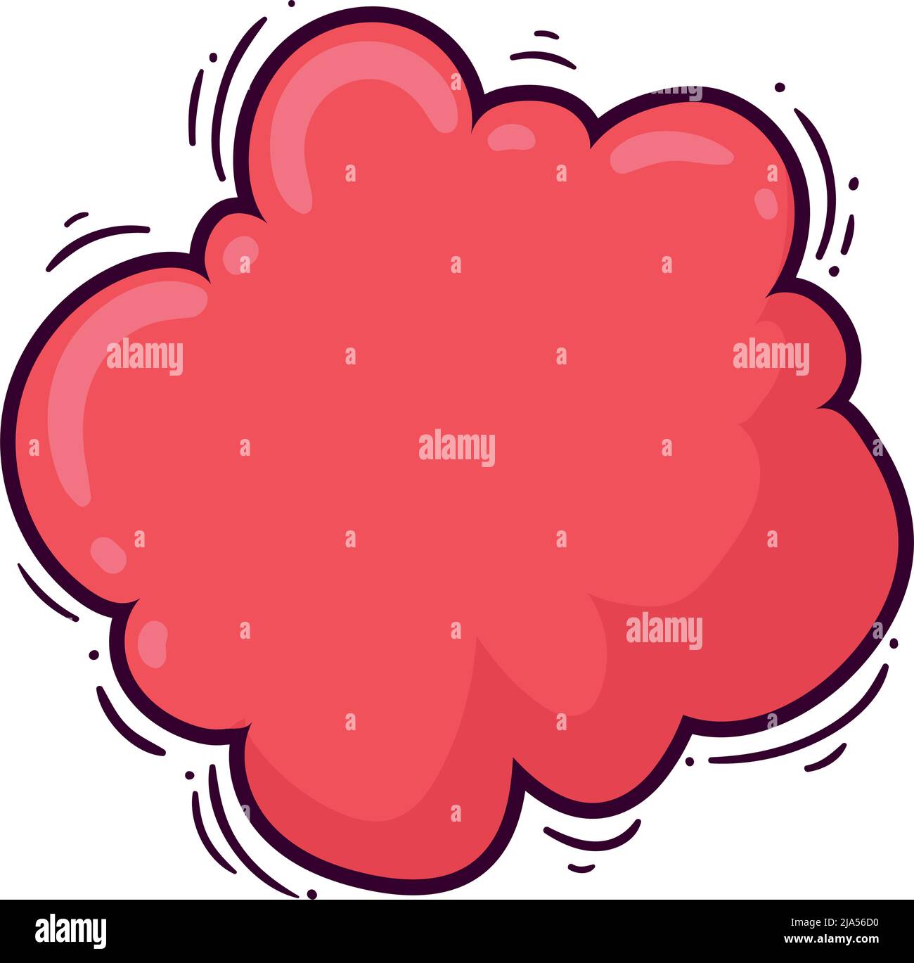 comic cloud color red Stock Vector Image & Art - Alamy