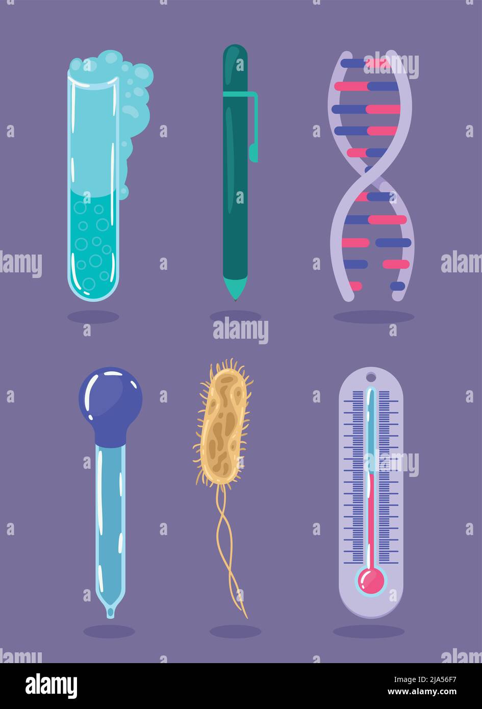 six science lab icons Stock Vector Image & Art - Alamy