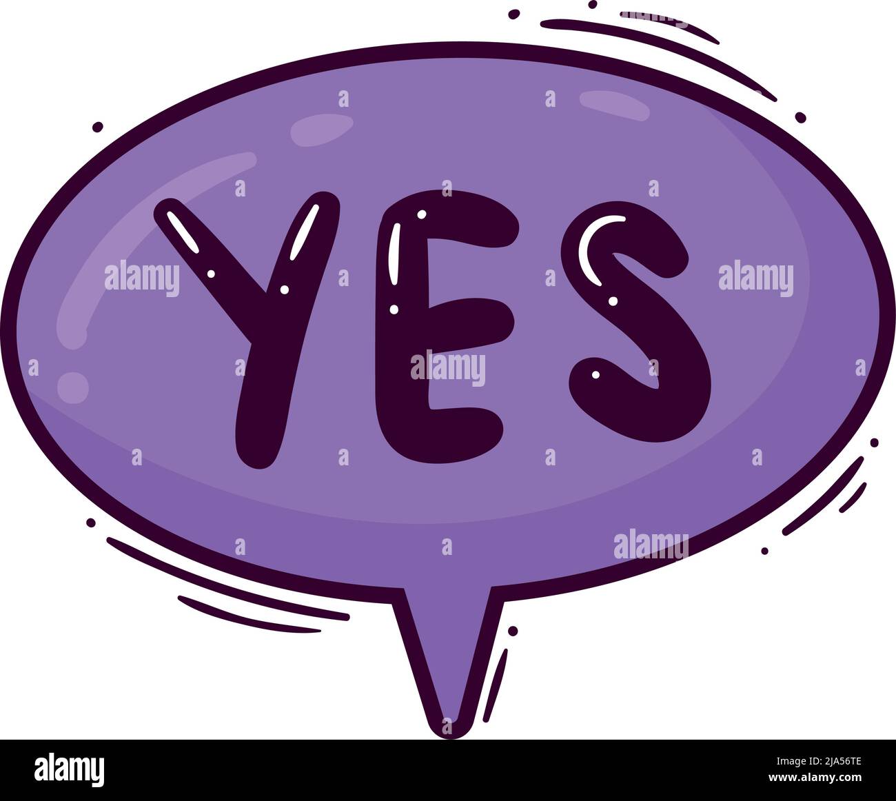 yes comic expression word Stock Vector Image & Art - Alamy