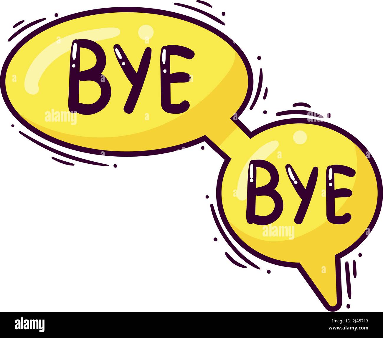 bye bye comic expression Stock Vector Image & Art - Alamy