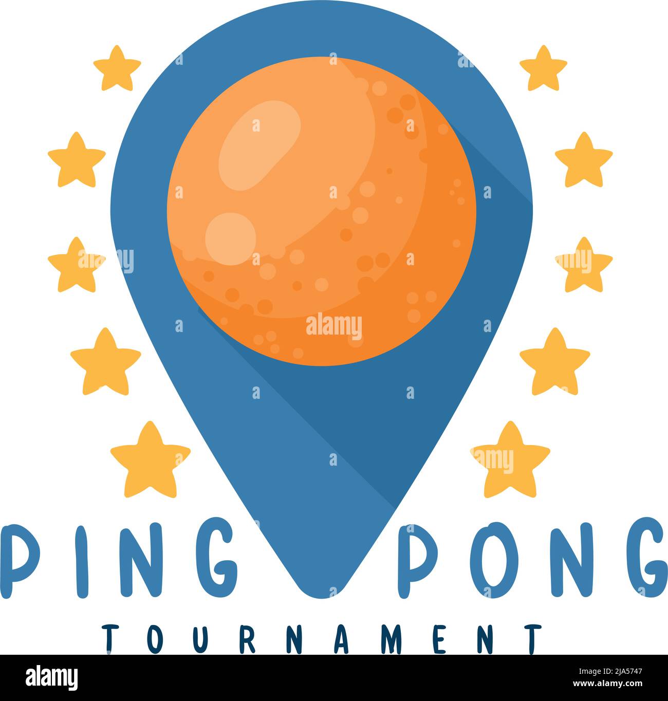 ping pong ball emblem Stock Vector Image & Art - Alamy