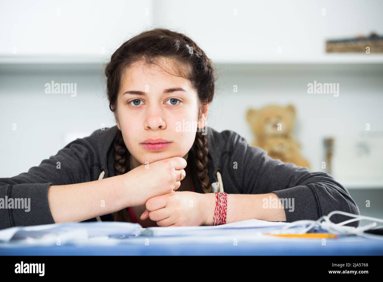 Girl being sad Stock Photo - Alamy