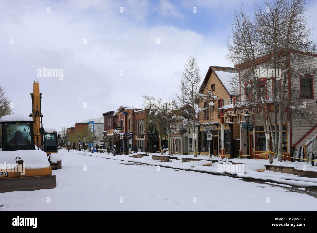 Spring snowstorm in Colorado Stock Photo - Alamy