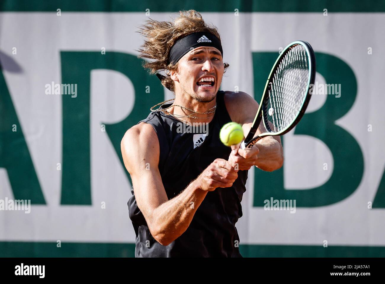 Alexander ZVEREV of Germany during the Day six of Roland-Garros 2022, French Open 2022, Grand ...