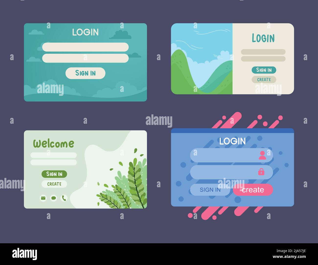 Windows forms Stock Vector Images - Alamy