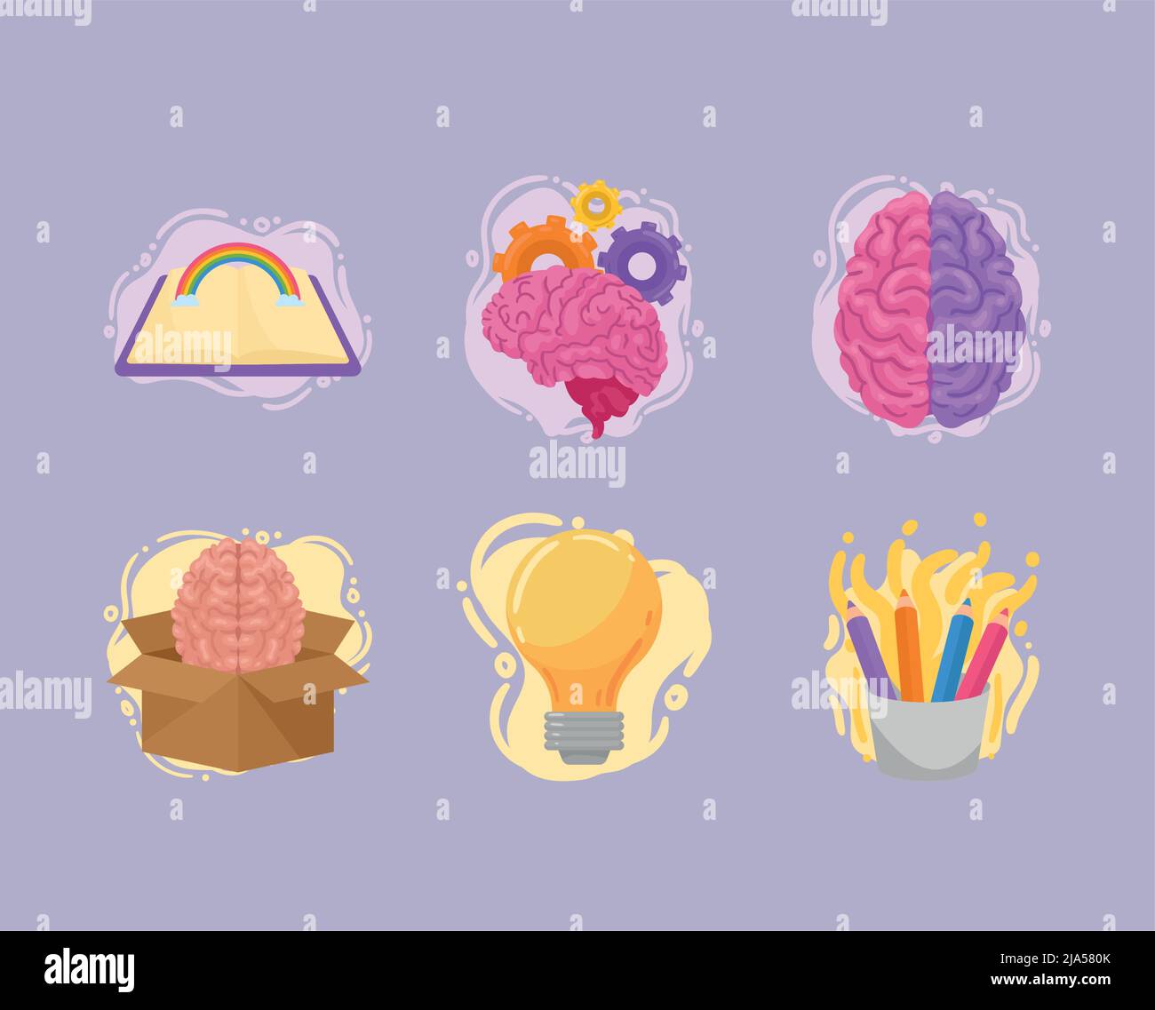 Six carton Stock Vector Images - Alamy