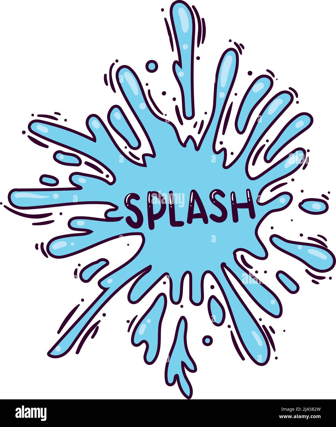 splash comic expression word Stock Vector Image & Art - Alamy