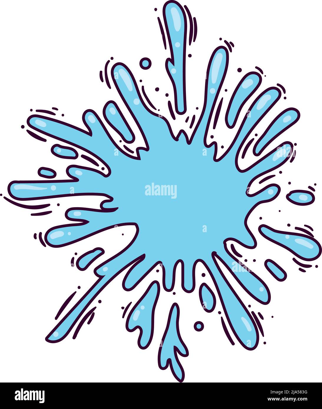 splash blue expression comic Stock Vector Image & Art - Alamy