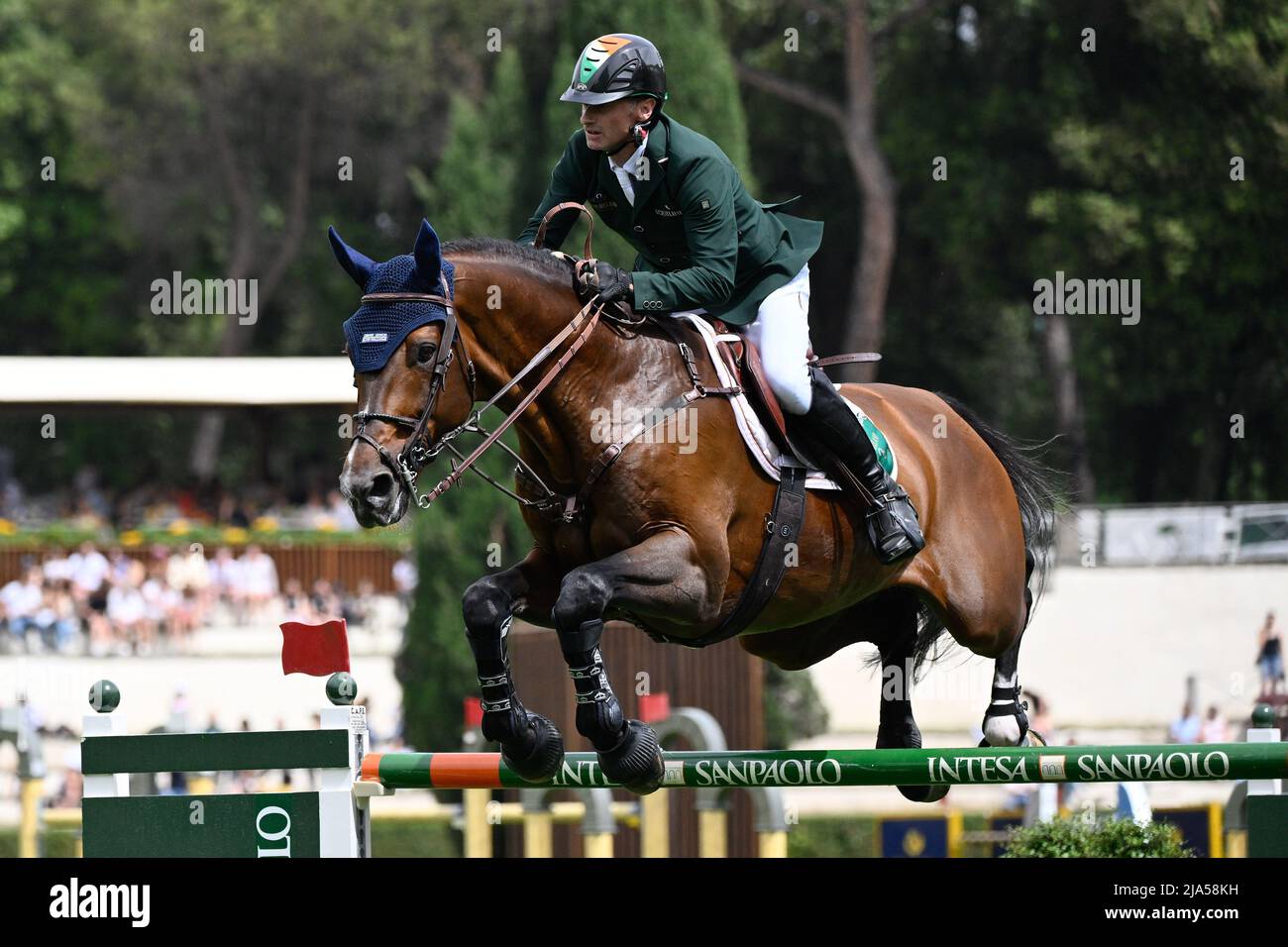 Denis Lynch (IRL) during Premio n. 6 - Nations Cup of the 89th CSIO ...