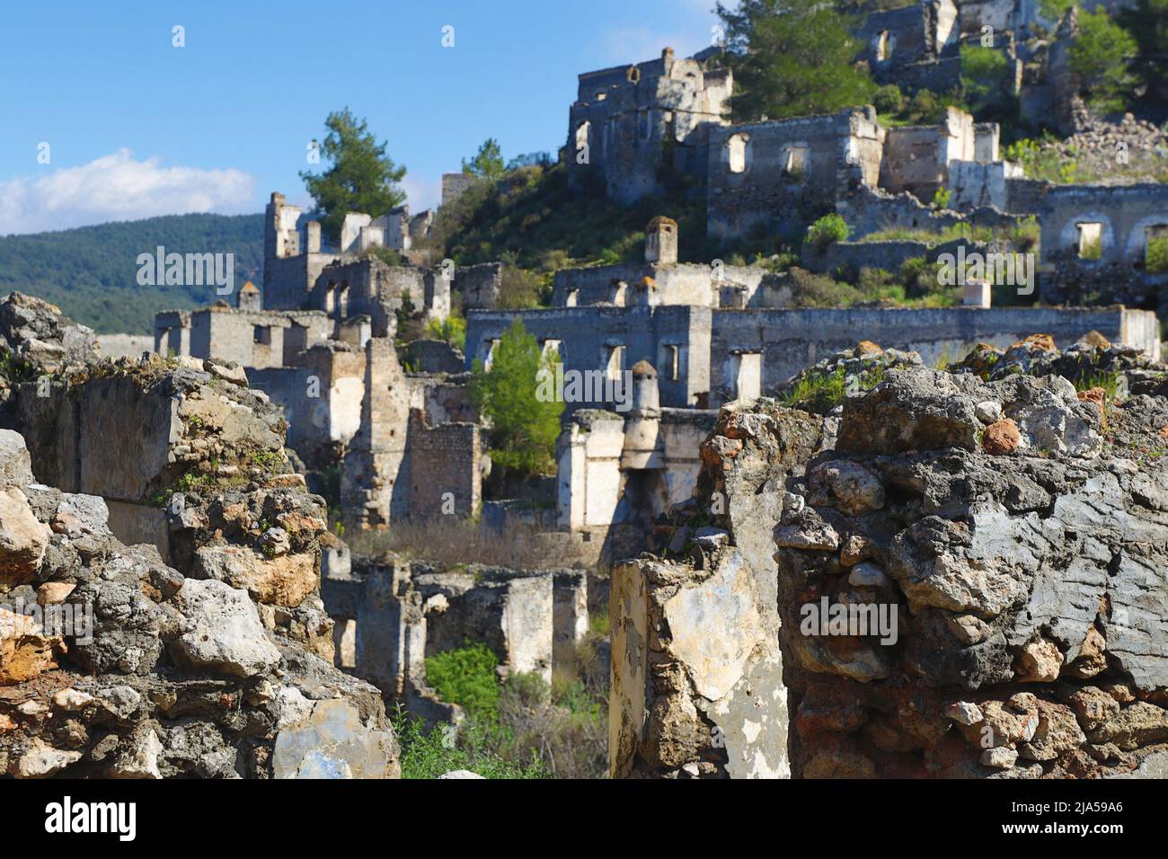 Famous historical Lycian ruins on the Lycian way, Turkey Stock Photo ...