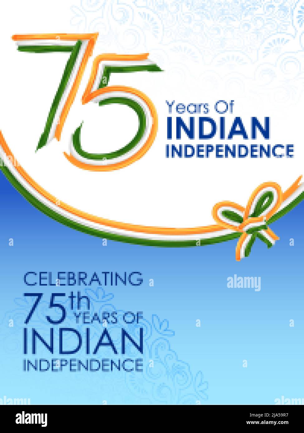 75th year of independence day Stock Vector Images - Alamy