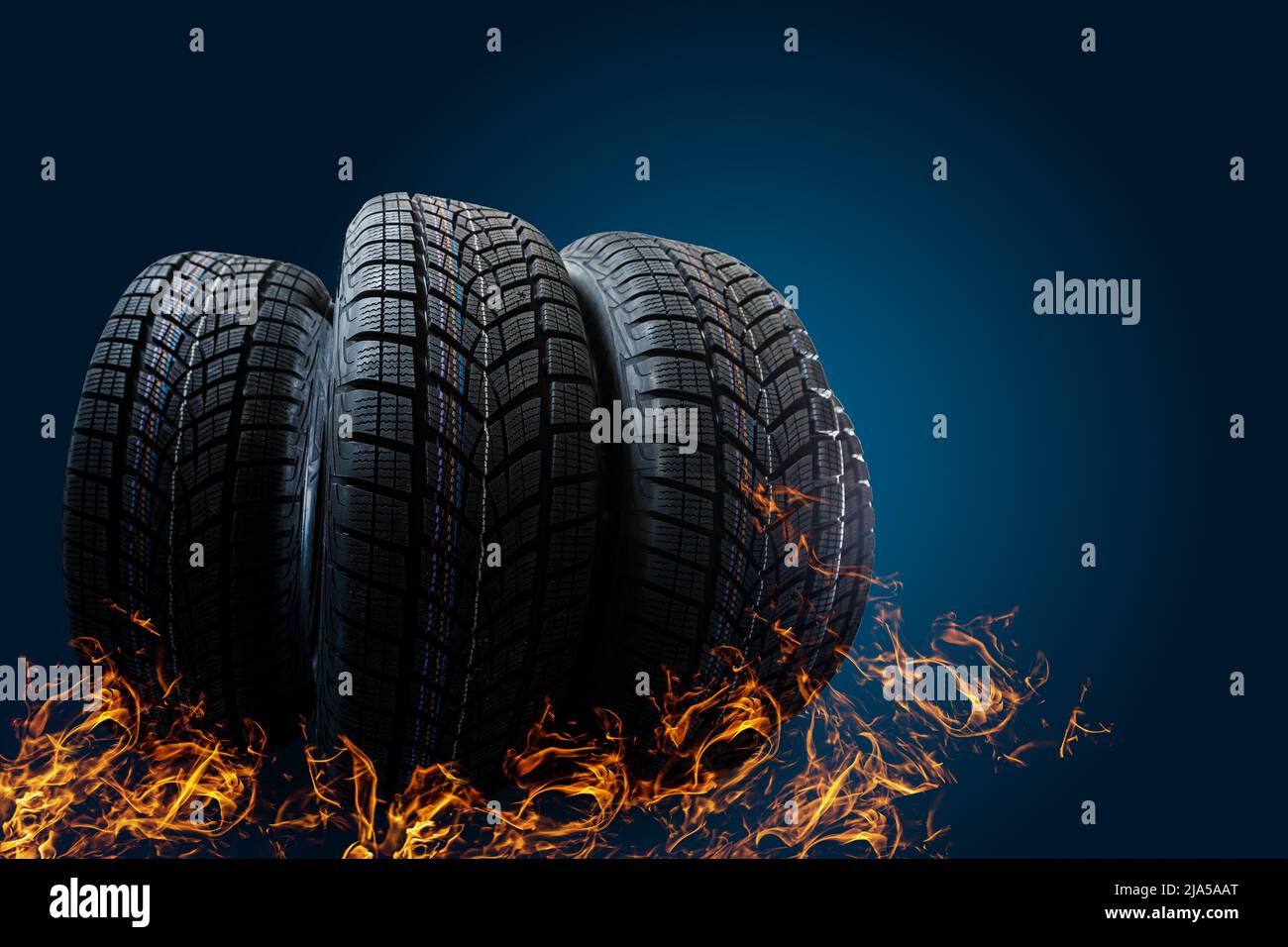 Car tires stand on a road Stock Photo - Alamy