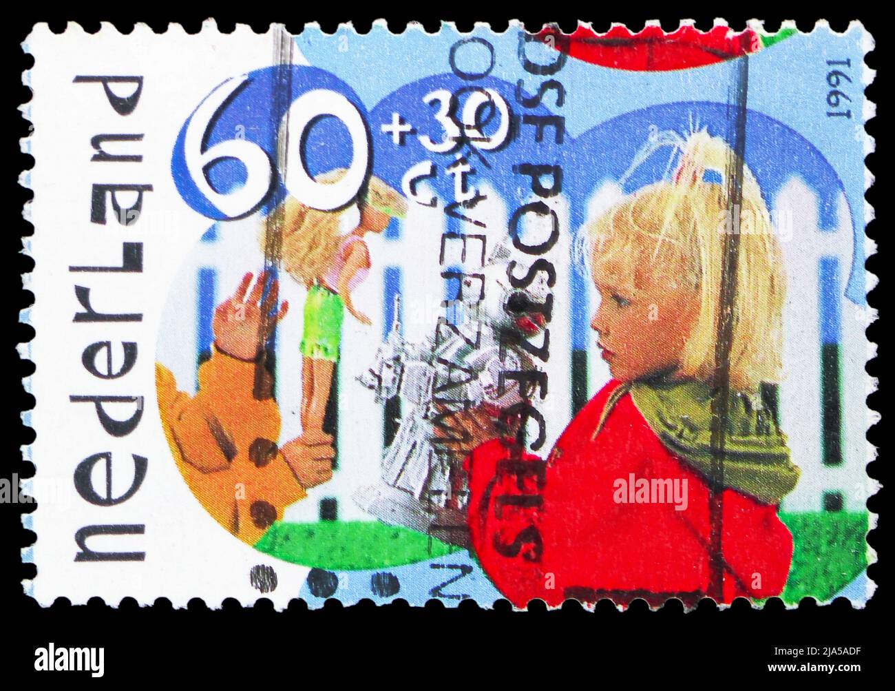 MOSCOW, RUSSIA - MAY 14, 2022: Postage stamp printed in Netherlands ...