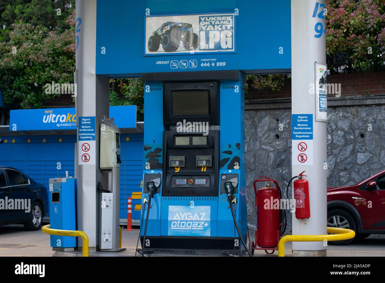 Opet Turkey's leading benzene and gas distribution company. Photo taken ...