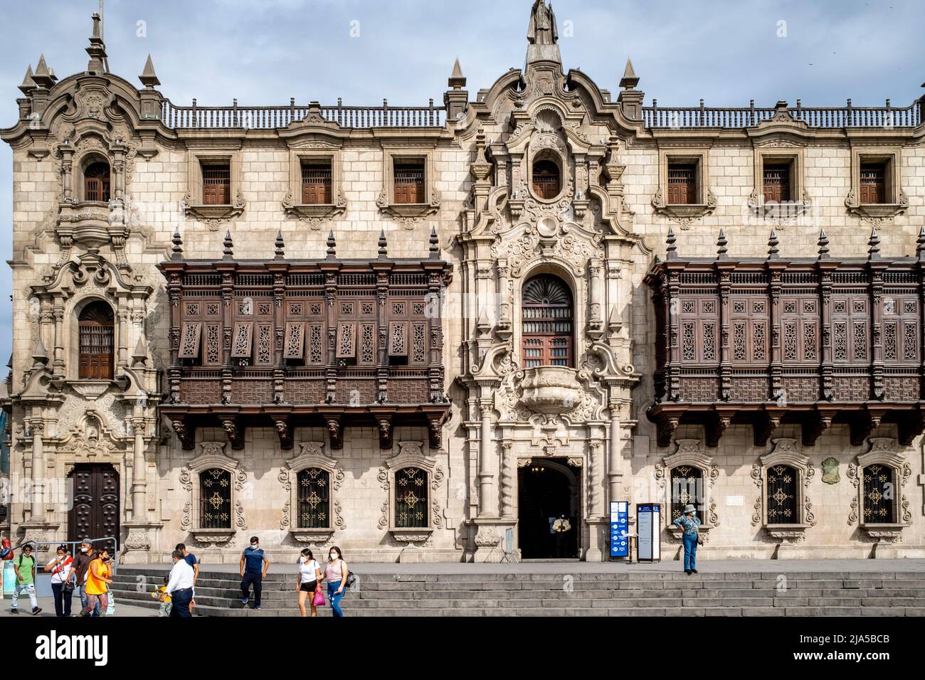 The Palacio Arzobispal De Lima The Archbishop S Palace Of Lima Plaza