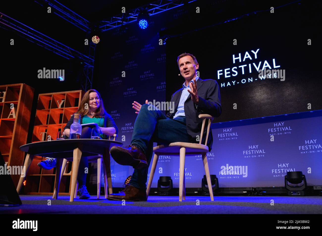 Hay-on-Wye, Wales, UK. 27th May, 2022. Former Health Secretary Jeremy ...
