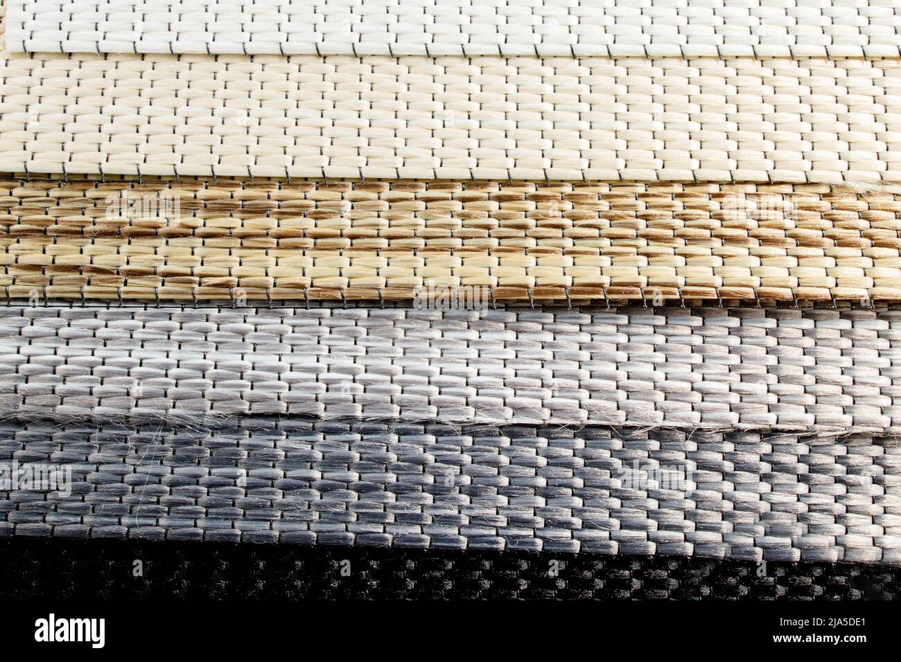 Samples of textured fabrics of different colors for the manufacture of ...