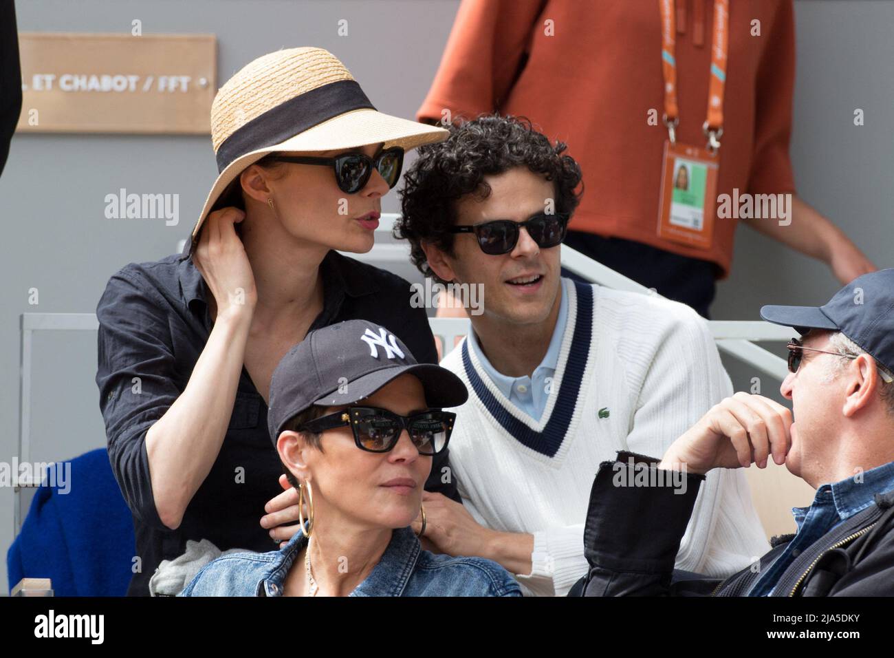 Paris, France. 27th May 2022. Romane Portail with boyfriend her Michael ...