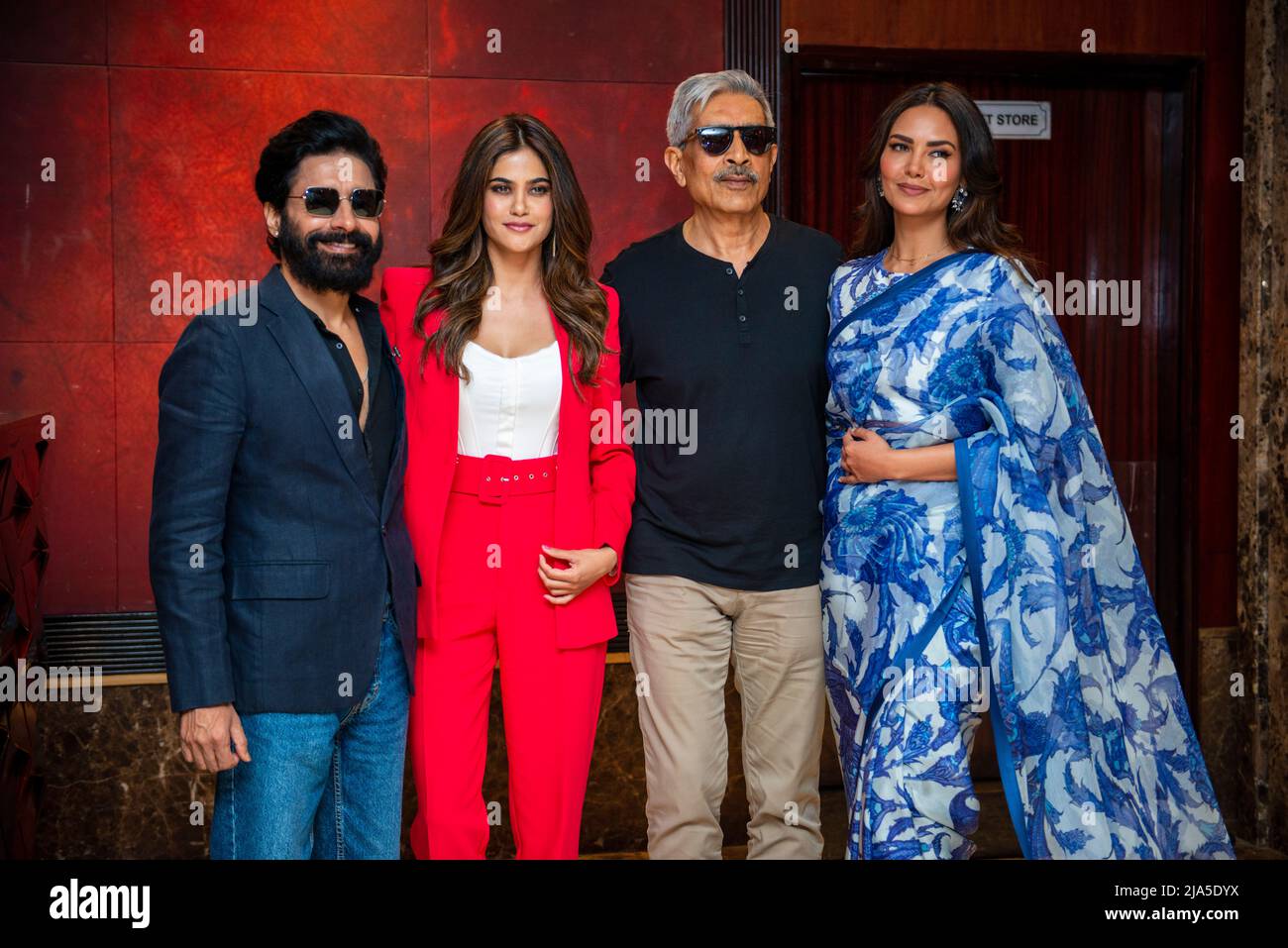 Noida, India. 27th May, 2022. (L to R) Actor Chandan Roy Sanyal ...