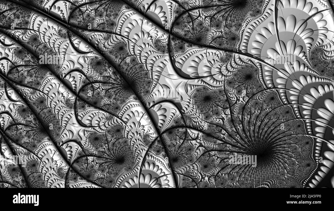 Abstract Computer generated Fractal design. A fractal is a never-ending ...