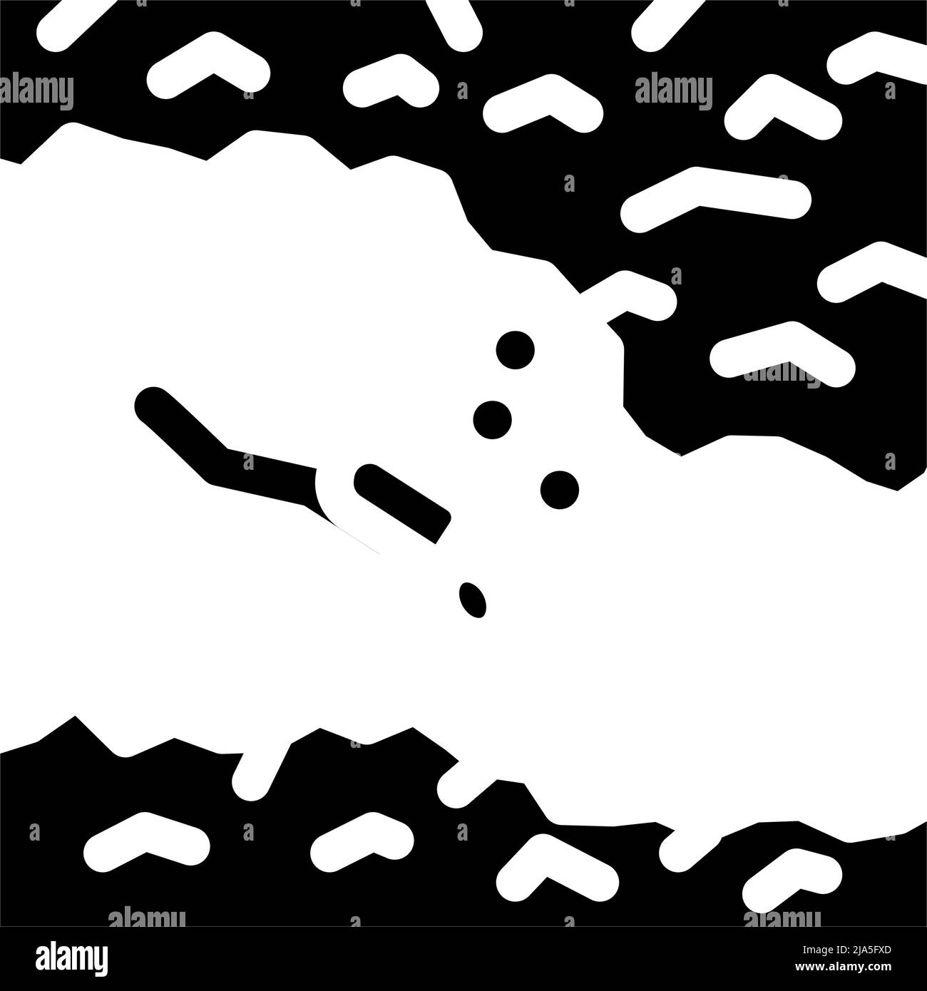 diving in rocks and caves glyph icon vector illustration Stock Vector ...