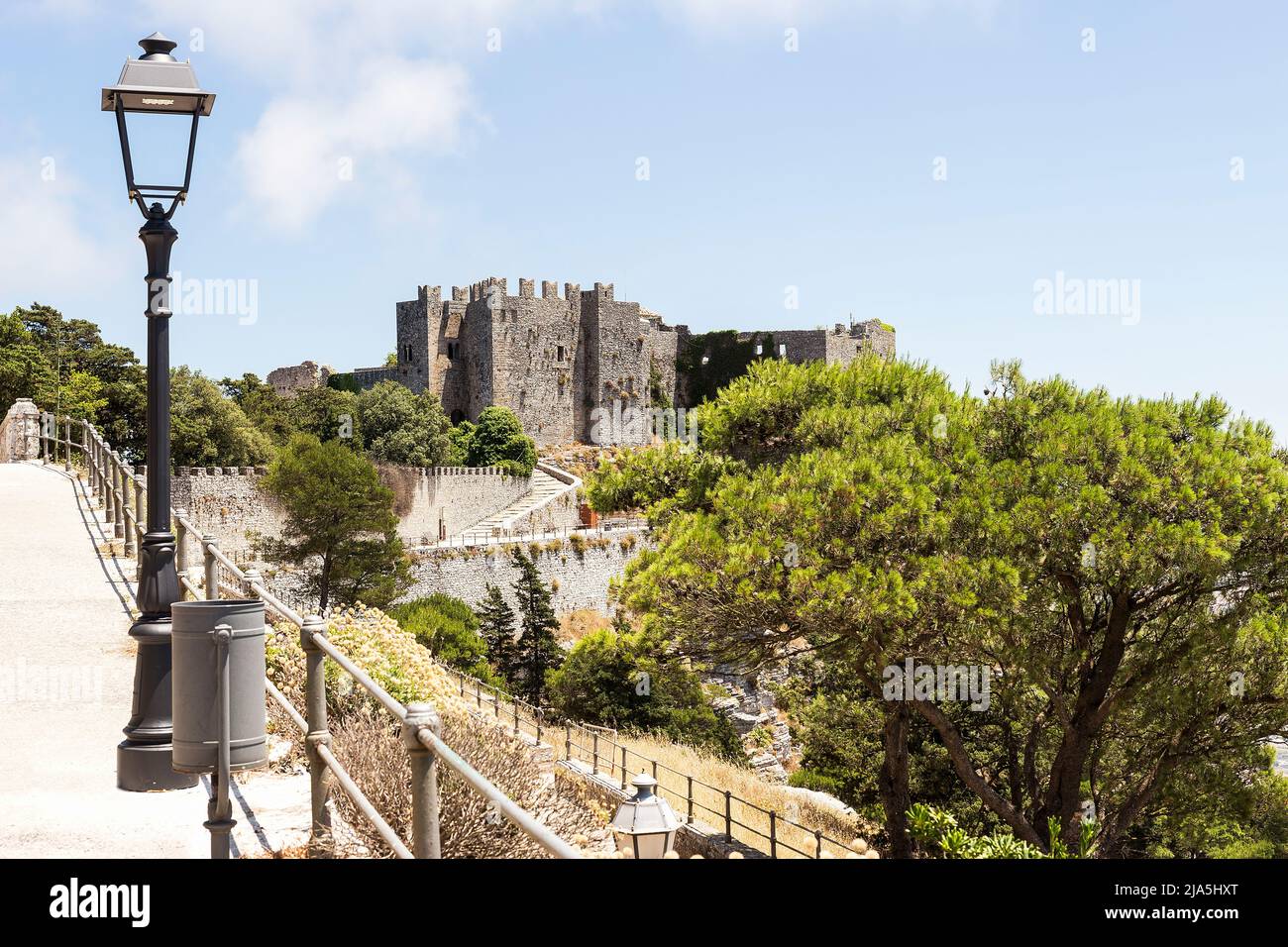 Panoramic Sights of The Venus Castle (Castello di Venere) in Erice in ...